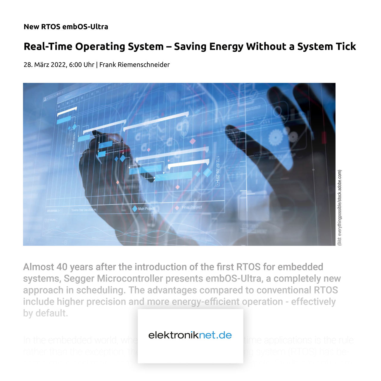 embOS-Ultra — The next generation RTOS