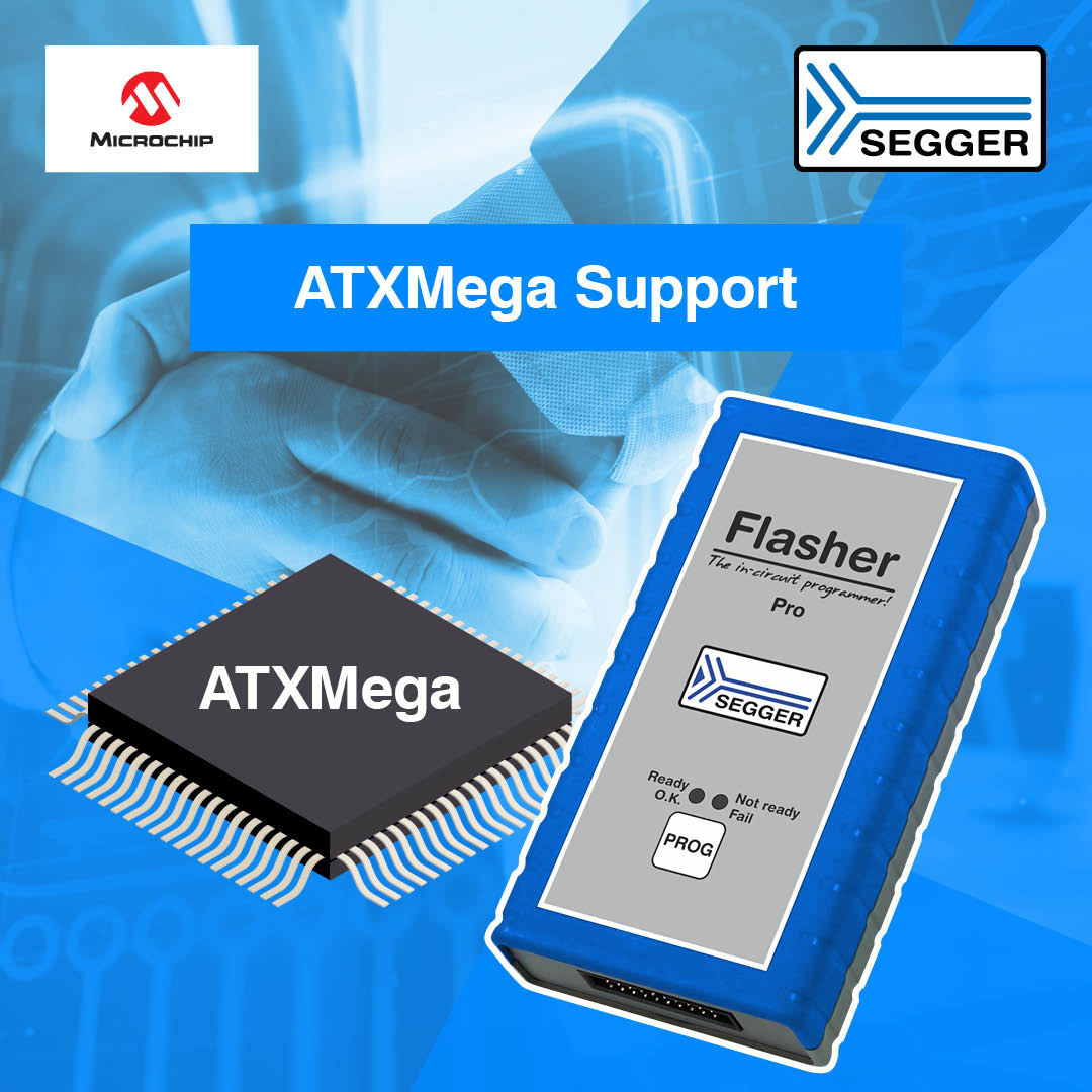SEGGER’s Flasherd expand support for Microchip ATXMega devices