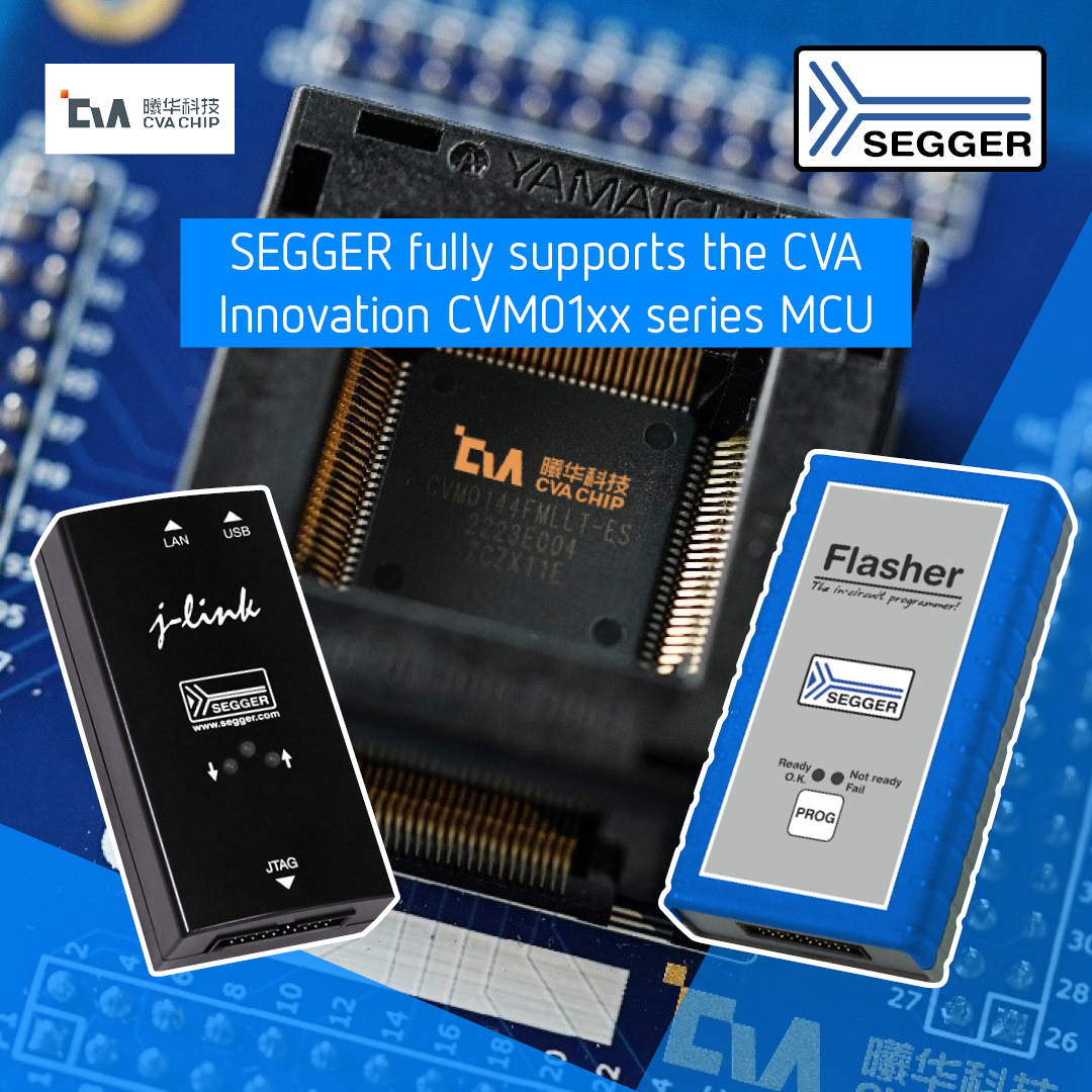 SEGGER and CVA Innovation partner to fully support the CVM01xx series MCU