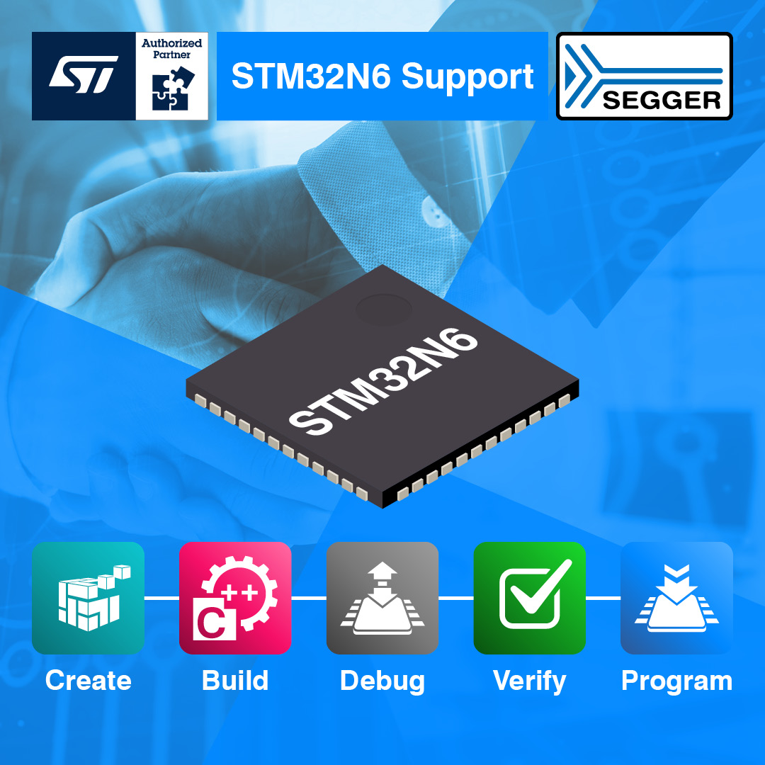 SEGGER tools support ST’s STM32N6 microcontroller