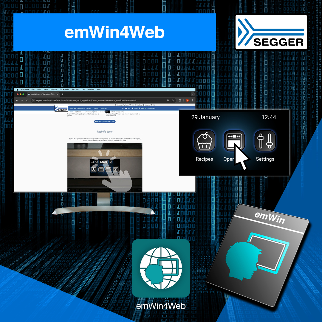 emWin4Web: Run SEGGER emWin GUIs directly in web browsers