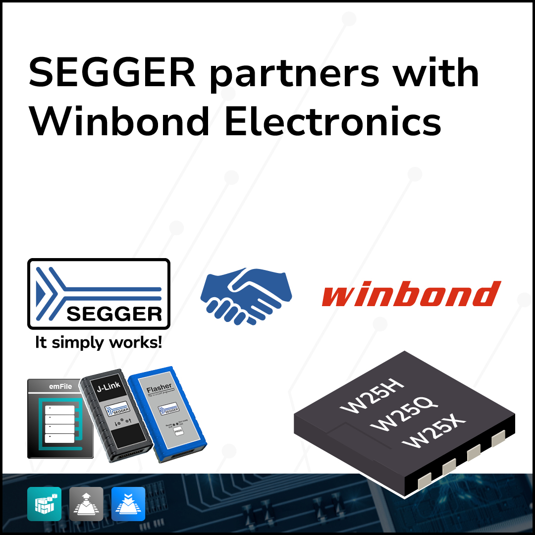 SEGGER establishes programming-support partnership with Winbond Electronics Corporation